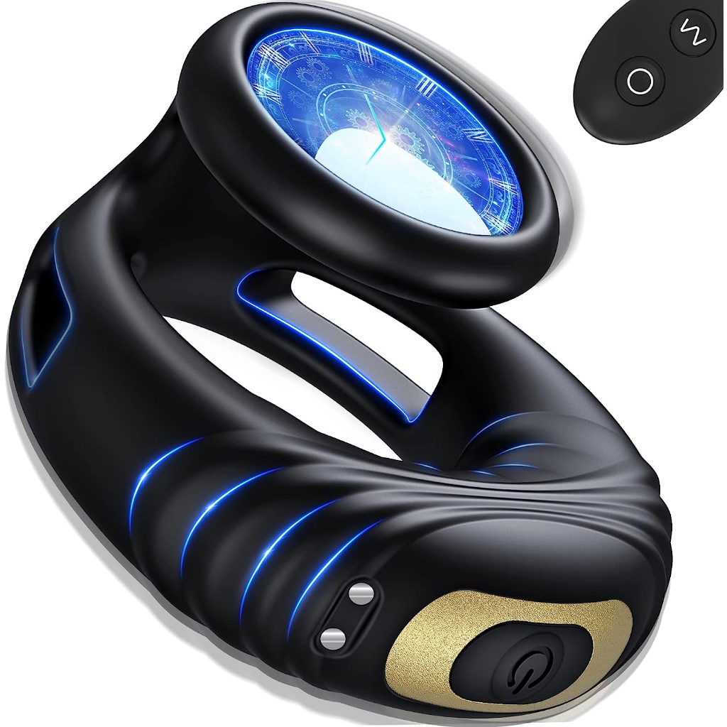 Bluetooth Wireless Remote Control Vibrating Cock Ring Delayed ...