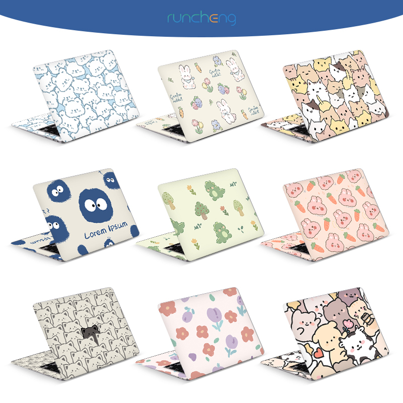 【2pcs】DIY Laptop Cover Sticker Girl Anime Two-Dimensional Cute Laptop ...