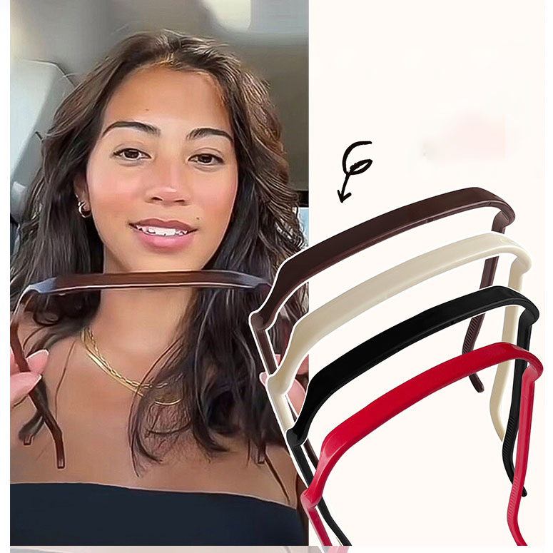 [Magpie]1pc Invisible Hair Hoop for Washing Face Plastics Fashion Style ...