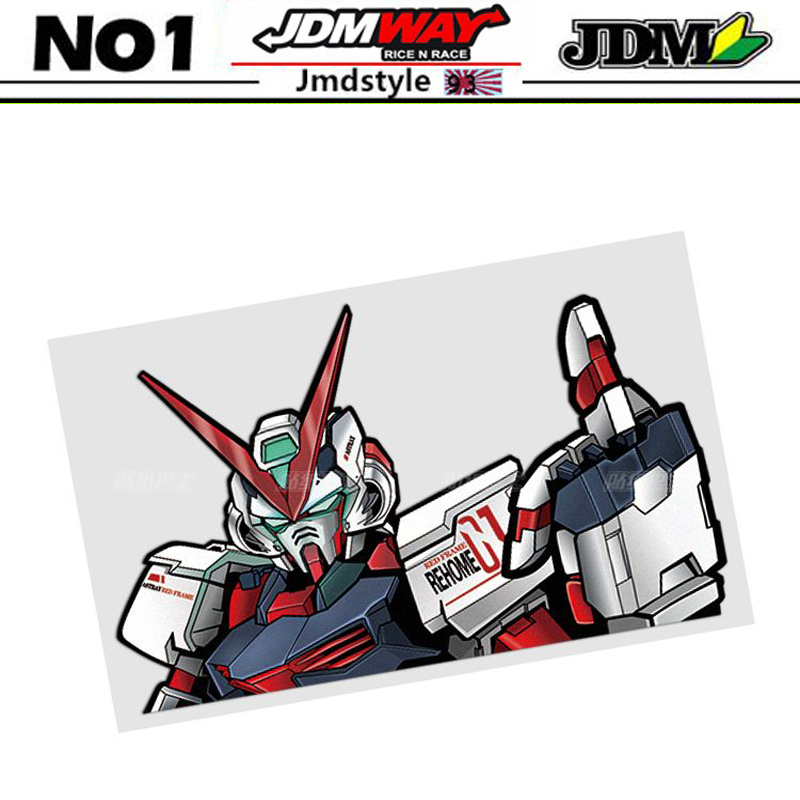 Gundam Anime Sticker Cool Car Sticker Waterproof Sunscreen Laptop ...