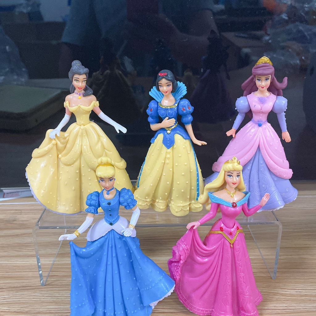 5Pcs/Set 13cm Disney Princess Action Figure Anime Figure Ariel Rapunzel ...