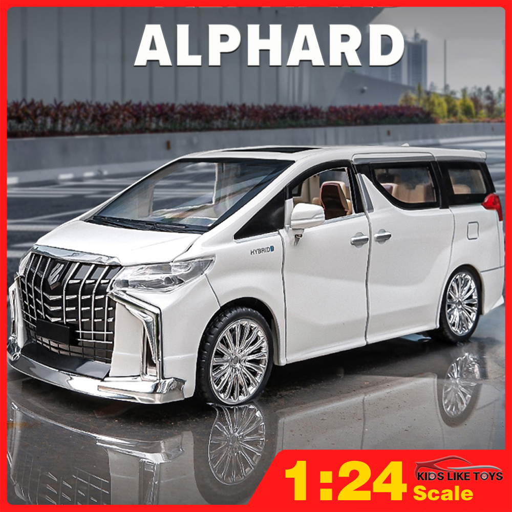 KLT 1:24 Toyota Alphard Car Model Alloy Diecast Cars Toys For boys ...