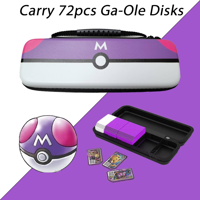 [Ready Stock] Pokemon Gaole storage bag Carry 72pcs Gaole disks Gaole ...