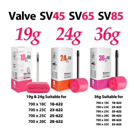 RideNow 19g 24g 36g Ultralight Bike Inner Tube Road Bike TPU Material French Valve 45mm 65mm ...