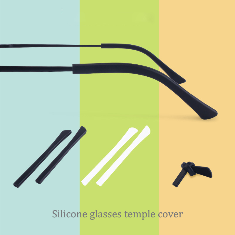 Soft temple covers Non-slip sleeves for silicone glasses legs Men's and ...