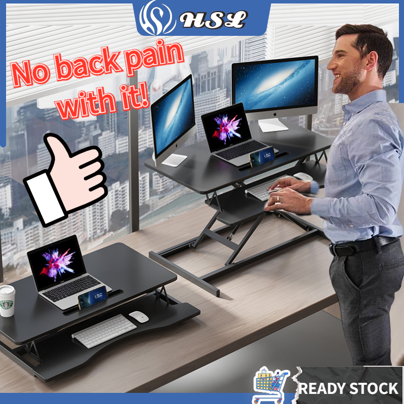 HSL Widened Desktop Standing Desk Lifting Table Computer Table ...