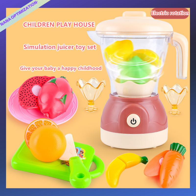 Children play house simulation fruit juicer toy kitchen large juice ...