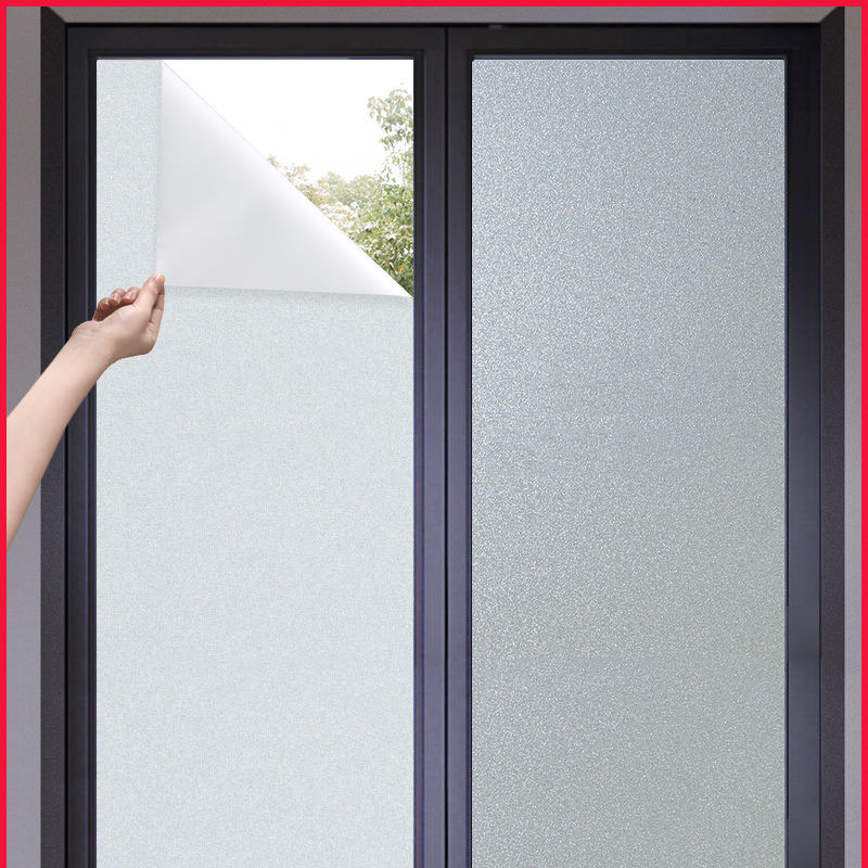 Frosted Glass Sticker Office Bathroom Privacy-Proof Toilet Translucent ...