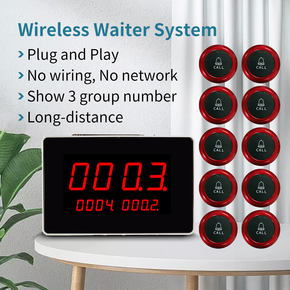 Restaurant pager Table buzzer service calling system Queue pagering ...