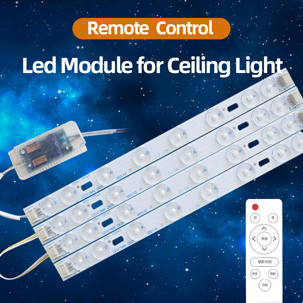 Remote Control Ceiling Replacement Led Lights Source 220V Strip Panel ...