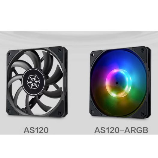 SilverStone AS120 AS140 Air Slimmer 120mm 140mm fan PWM ARGB for PC ...
