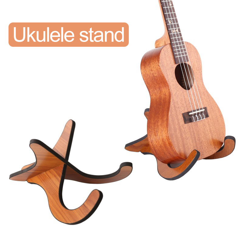 Wooden ukulele violin stand Ukulele small guitar stand | Shopee Singapore