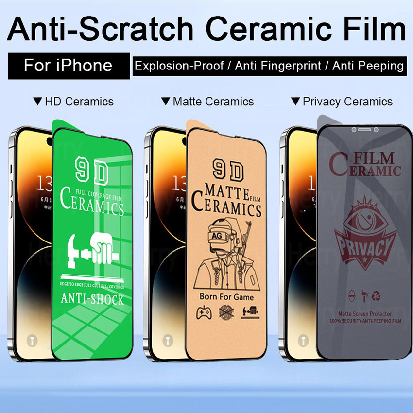 🔥🔥New 9D Full Cover Soft Matte Anti-Spy Privacy Ceramic Film Screen ...
