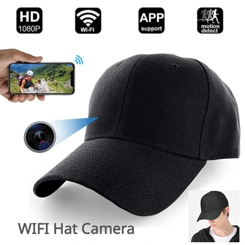 1080P HD WiFi Mini Hat Camera Portable Camcorder Sports Outdoor ...