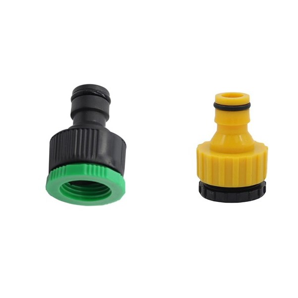 2 Pcs 1/2 & 3/4 Inch Faucet Adapter Washing Machine Hose Fittings Quick ...