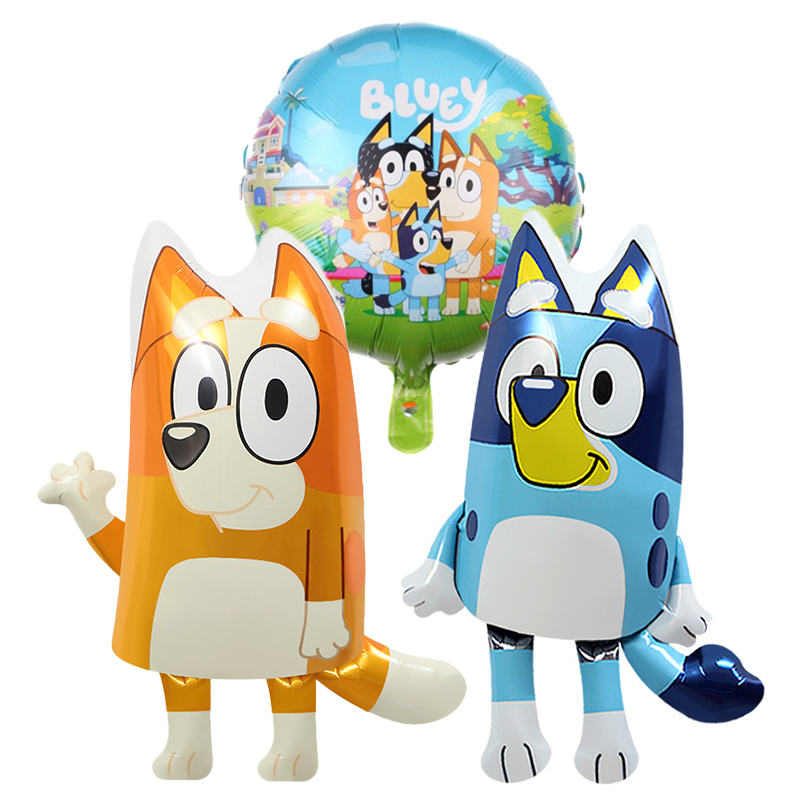 Bluey Foil Balloons Bluey Birthday Party Supplies Party Decoration for ...
