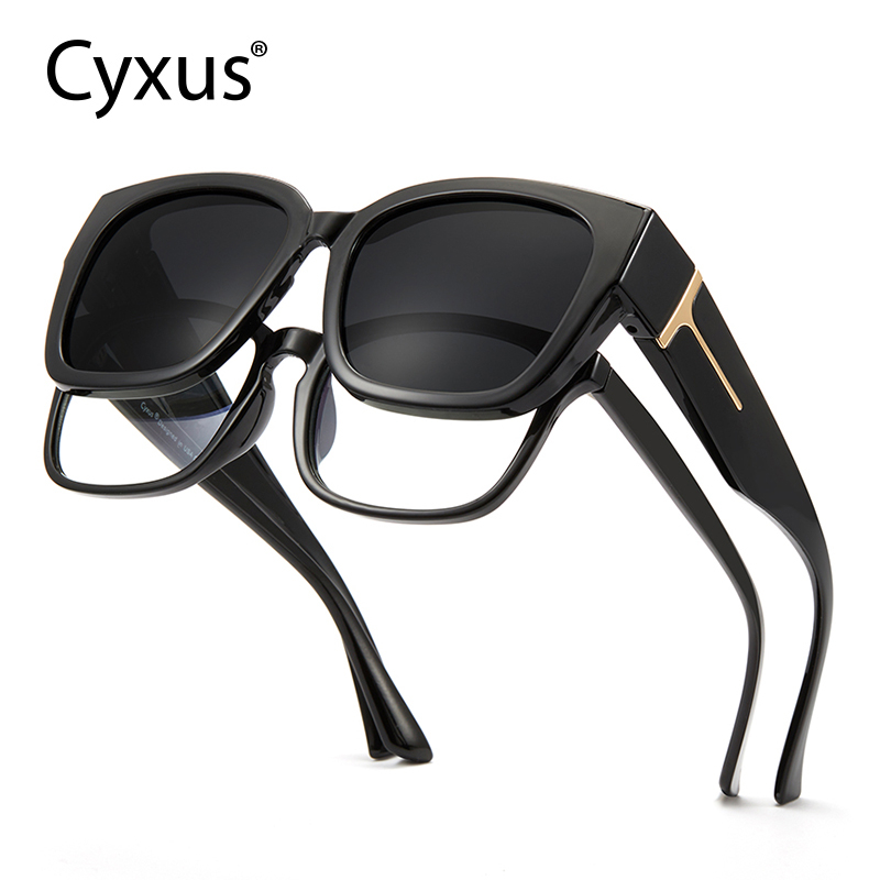 Cyxus Polarized Wraparound Sunglasses Fit Over Light Glasses For Women ...