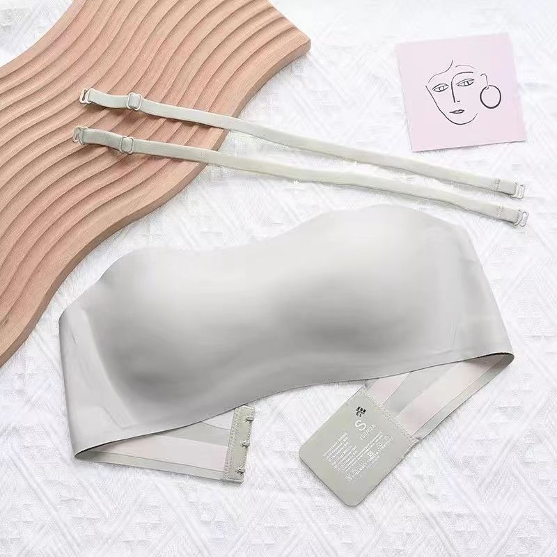 Maniyun One-piece Strapless Bra Women Seamless Anti Slip Multiway Bra ...