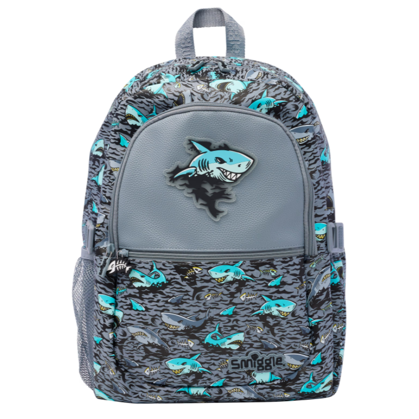 Smiggle Shark Wild Side Classic Backpack for Primary school bag ...