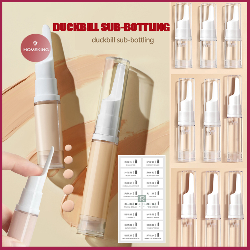 NEW 15/10/5ml Portable Clear Foundation Dispenser Bottle/ Travel Bottle ...
