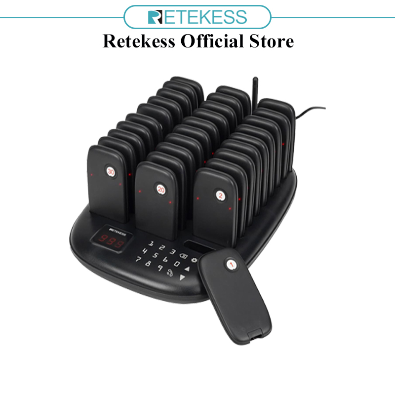 Retekess TD175 TD175P Restaurant Paging System Wireless Calling System ...