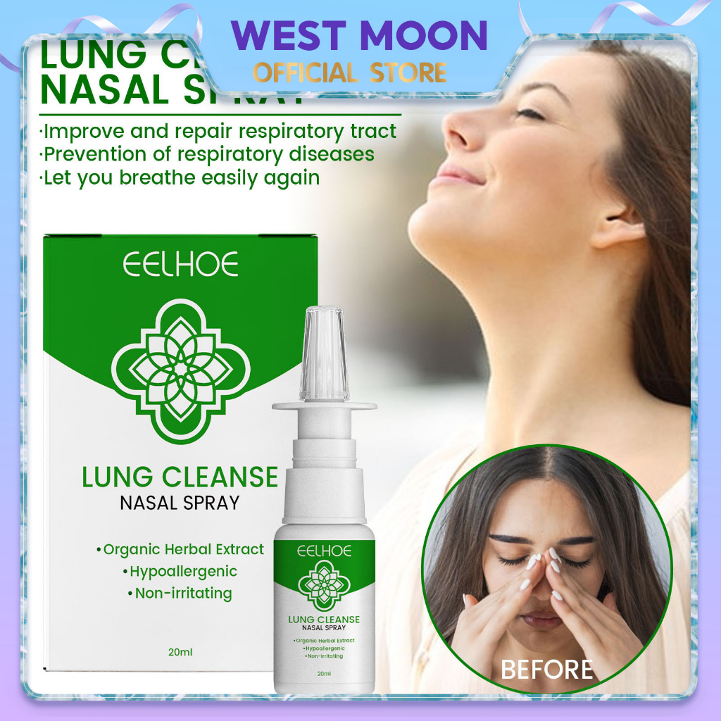 Eelhoe Lung Cleanse Nasal Spray Clear Nasal Congestion Chronic Rhinitis ...
