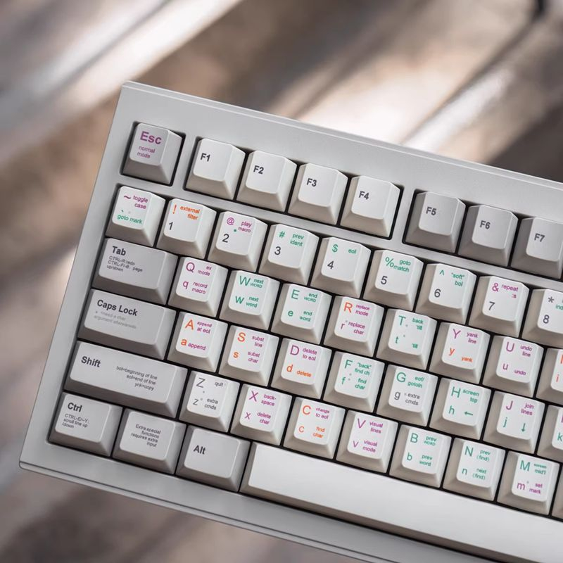【Keycap Only】Retro Programmer Theme Keycap 143 Keys Cherry Profile PBT ...