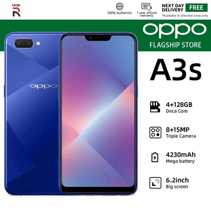 OPPO A3S 6GB+128GB Smartphone Brand New 6.2 inch Full Screen 4230mAh Mobile Phone | Shopee Singapore