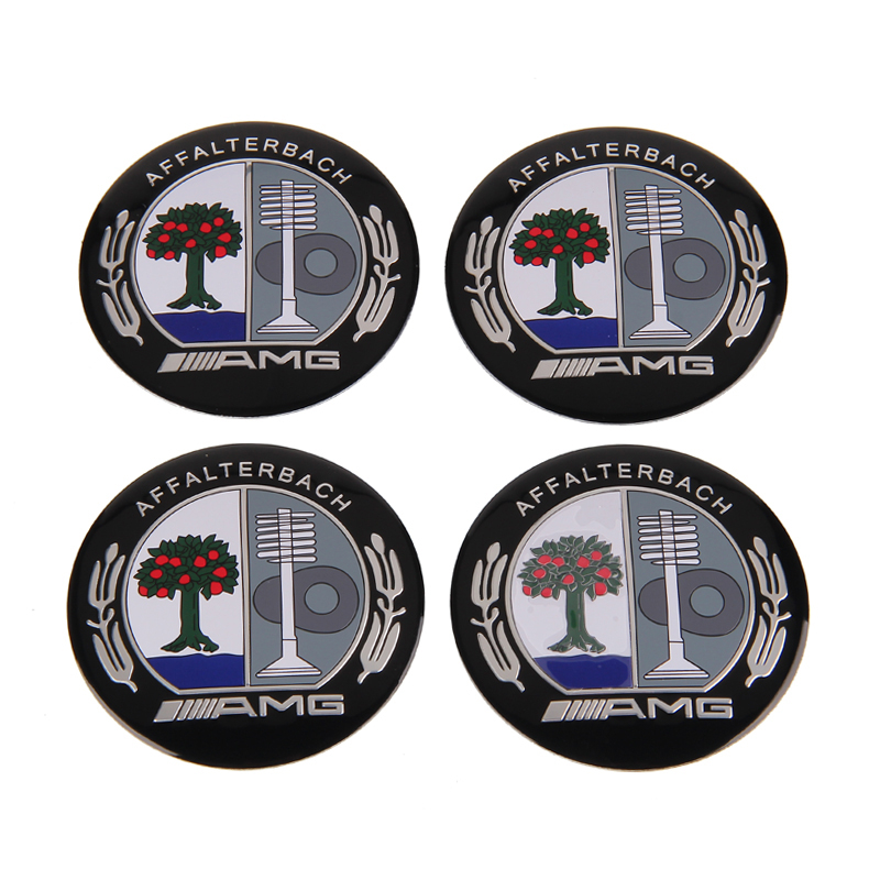 4pcs/set 60mm 65mm For Mercedes Benz AMG Brabus Apple Tree Smart Car ...