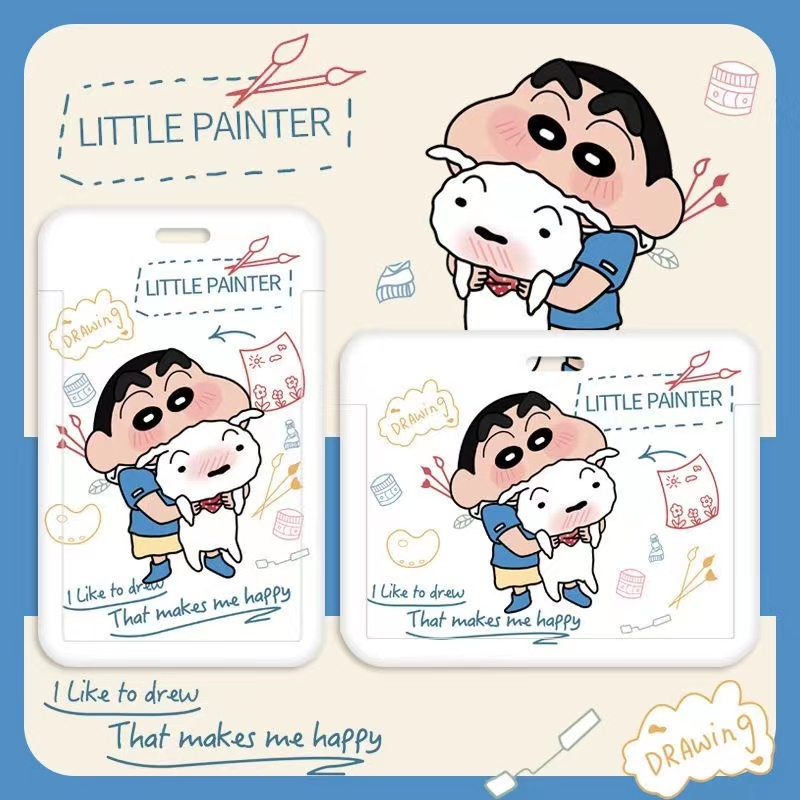 Cute Crayon Shin-chan Hard Card Case Protective Personal Back To School ...