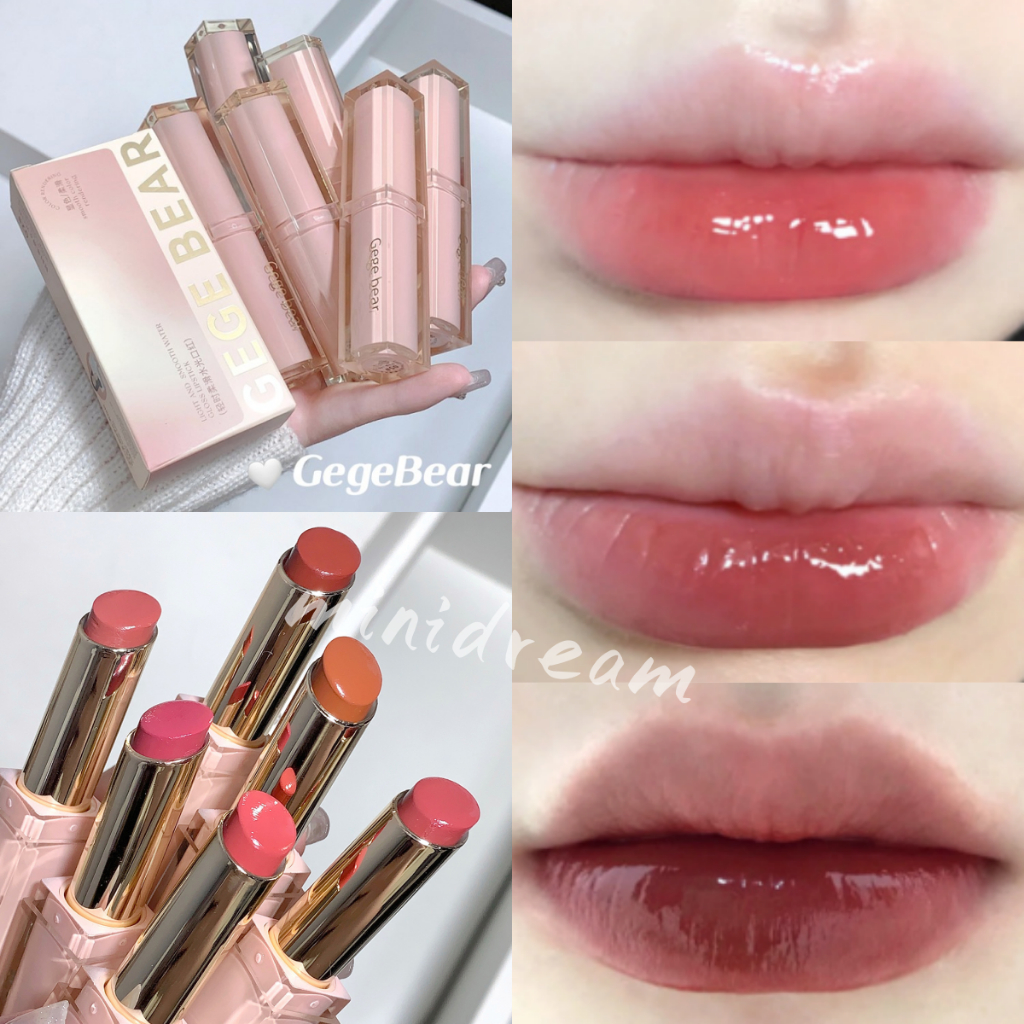 GEGE BEAR Moisturizing Lipstick Original crystal lipstick Plump Soft ...