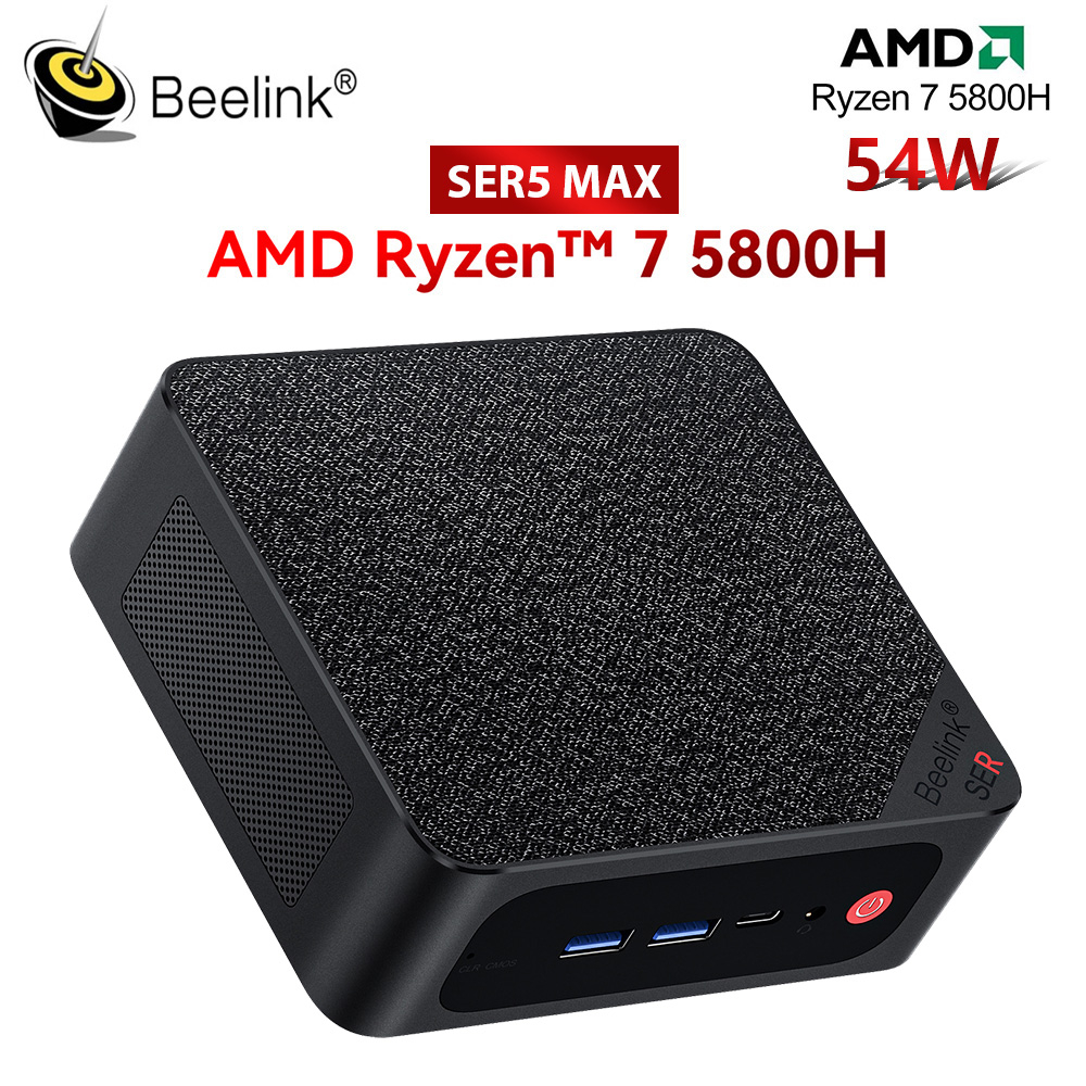 2023 Beelink SER5 MAX Ryzen 7 5800H/5850U Mini PC Windows 11 Pro AMD ...