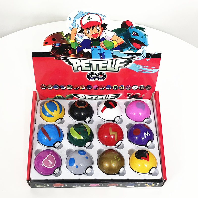 12Pcs/Set Anime Pokemon Poke Ball Master Ball Ultra Ball Love Ball ...