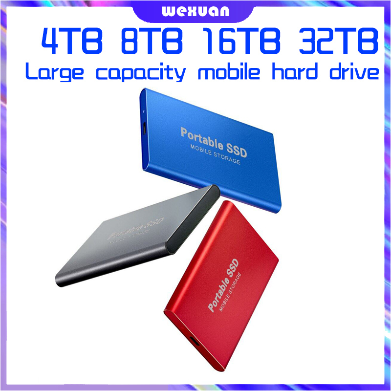 COD 4TB/8TB/16TB/32TB 2023 New High-speed Mobile Hard Disk Type C USB3 ...