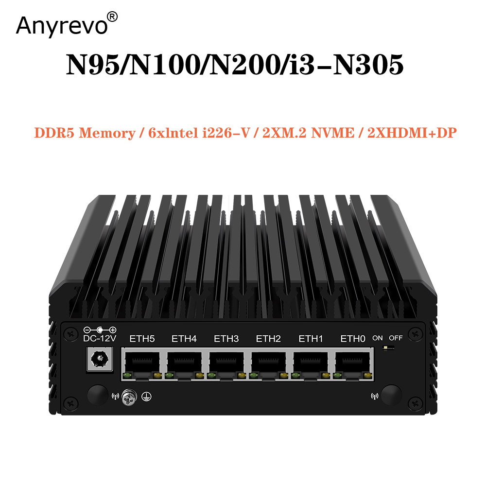 12th Gen Alder Lake 2.5G Router Intel N100 N200 Core i3-N305 6xi226-V ...