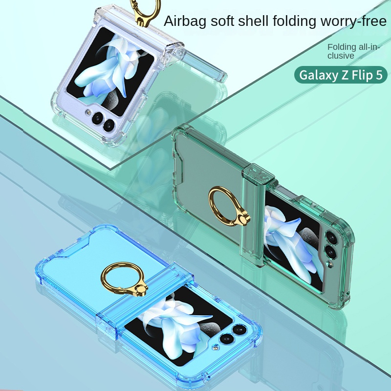 Shockproof Clear Flip Casing for Samsung Galaxy Z Flip6 Flip5 Flip7FE ...