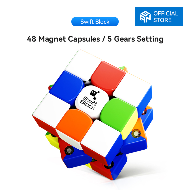 GAN x Swift Block 355S Magnetic 3x3 GAN Cube Educational Cube Puzzle ...