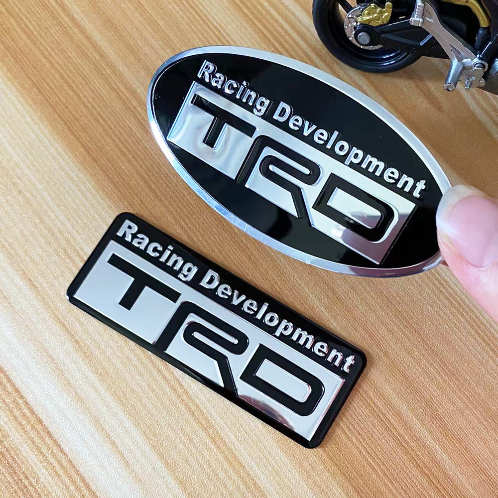 Car Styling 3D Metal Racing Development TRD Sticker Emblem Decal for ...
