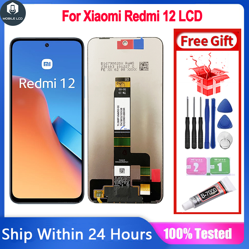 6.79'' Original For Xiaomi Redmi 12 4G/5G LCD 23053RN02A Display Touch ...