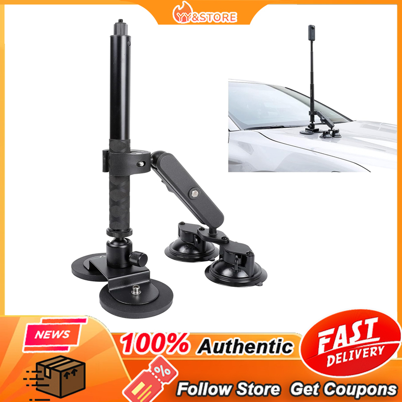 Car Mount Kit for Insta360 Camera, 4in1 Suction Cups Magnetic Mount ...