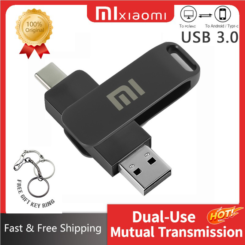 Xiaomi Metal 2-in-1 Type-C USB 3.0 128GB 512GB 1TB Mobile Computer Dual ...