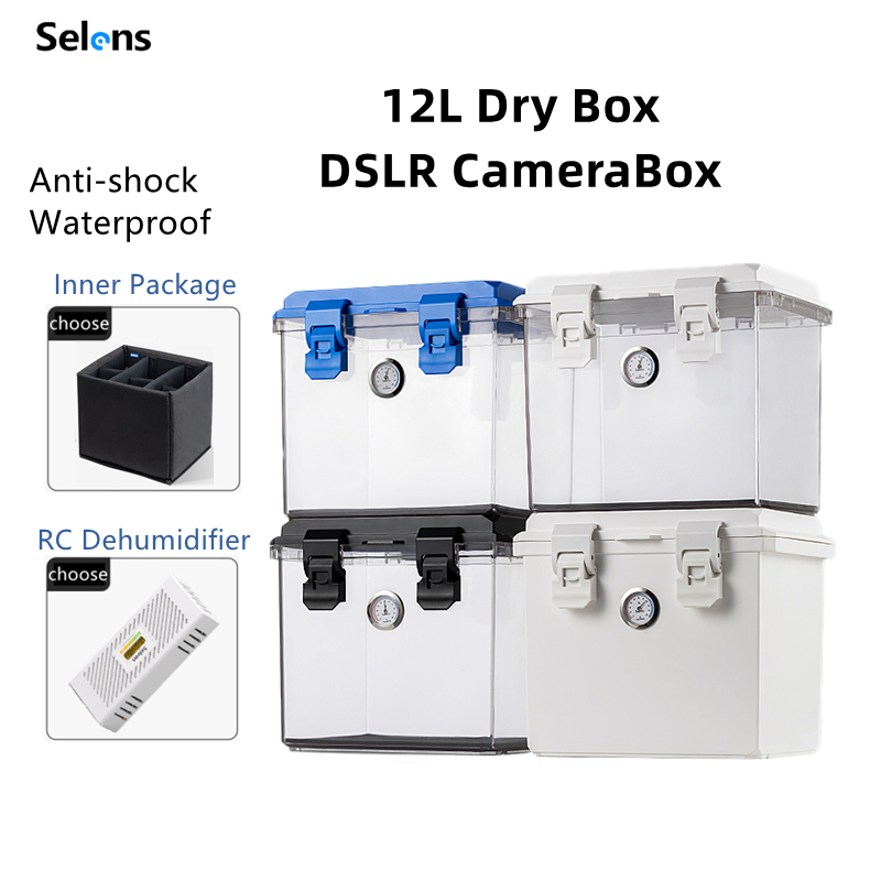Selens 12L Dry Box Dslr Camera Storage Box Shock-Resistant Waterproof ...