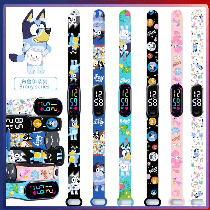 [Wholesale] Bluey Printed Electronic Watch Bracelet/Children's ...