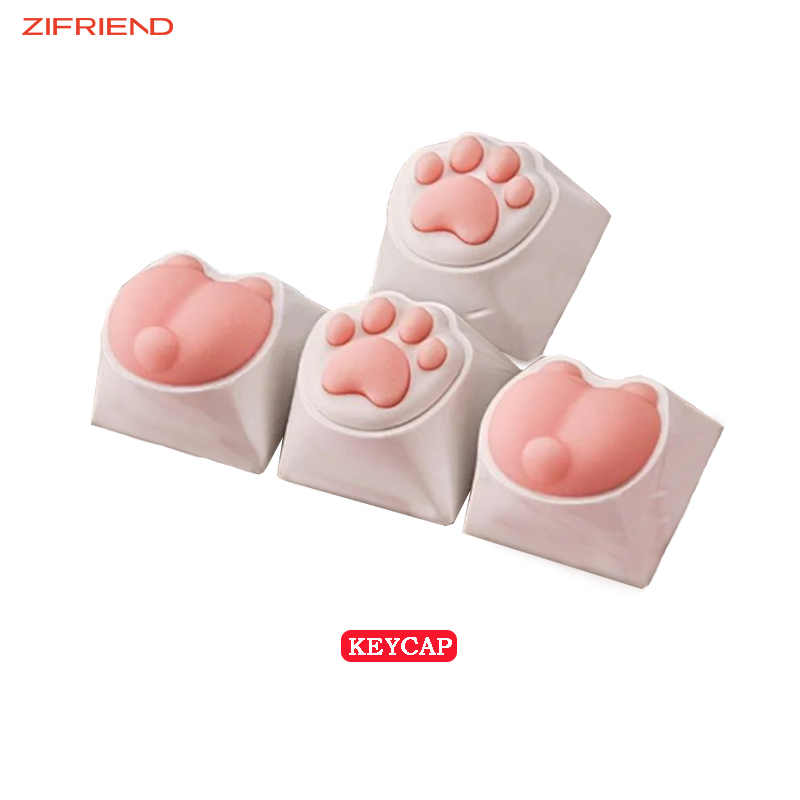 ZIFRIEND Cat Paw Keycap DIY Mechanical Keyboard Key Cap Customized ...