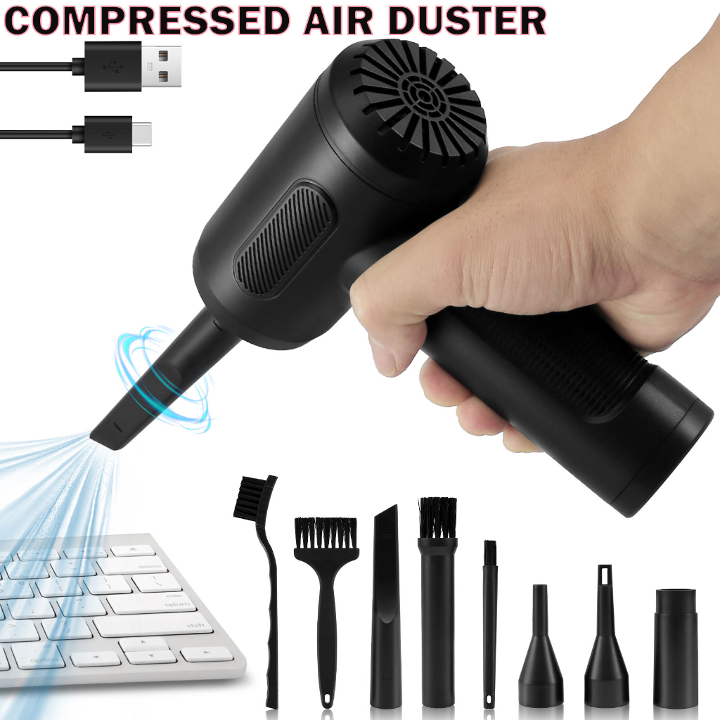 Compressed Air Duster 6000PA 6000mAh Rechargeable Cordless Air Blower ...