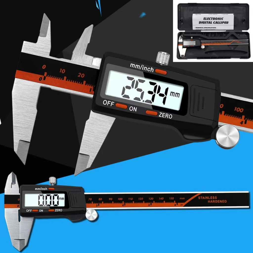 Digital Vernier Caliper 6 Inch 0-150mm Stainless Steel Electronic ...