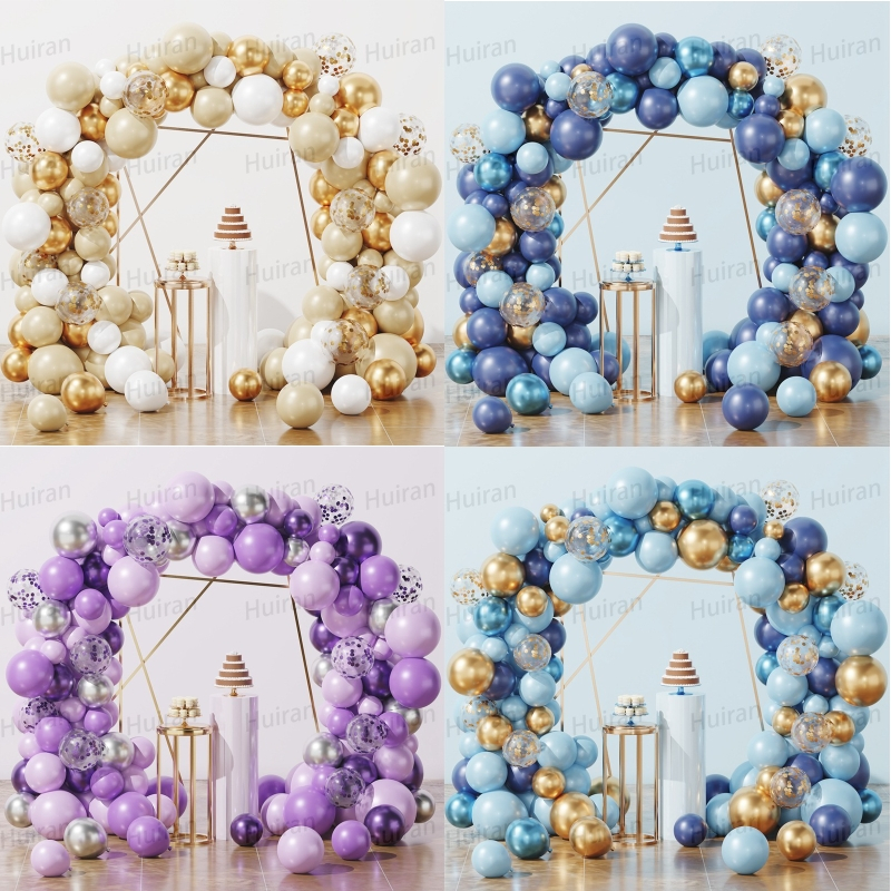 102pcs Sand White Balloons Arch Garland Set Gold Latex Baloon Set for ...