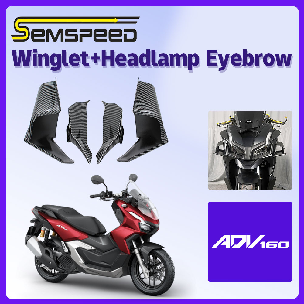 【SEMSPEED】For Honda ADV160 2022-2024 Motorcycle Winglet Side Air Flow ...
