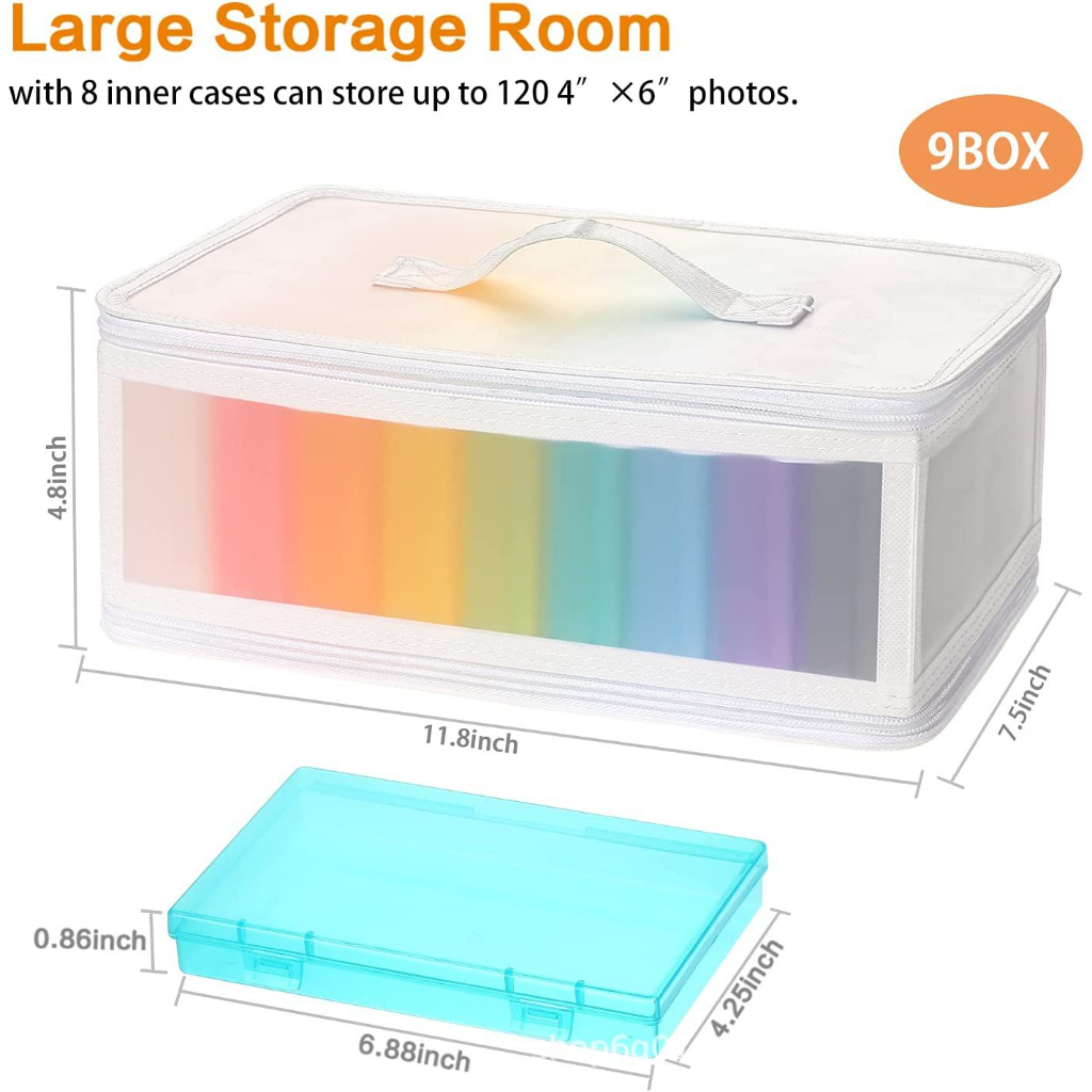 [Iniyexa] Photo Storage Bag 4x6 Extra Large Capacity Photo Box Seed ...