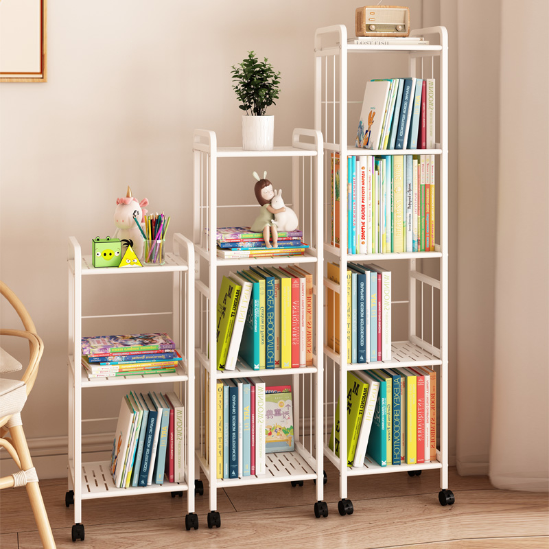（SG STOCK）BookShelf Storage Cabinet Movable bookshelf display cabinet ...